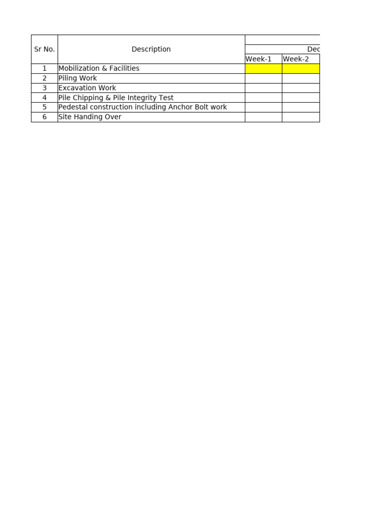 Construction TimeLine VMPL (Expansion) | PDF