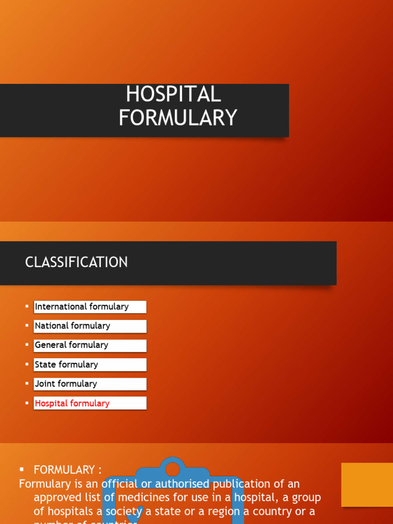 Hospital Formulary PDF | PDF | Pharmacy | Medical Prescription