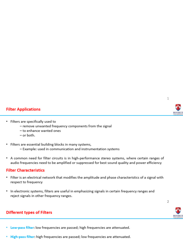 11 Filters | PDF | Electronic Filter | Low Pass Filter