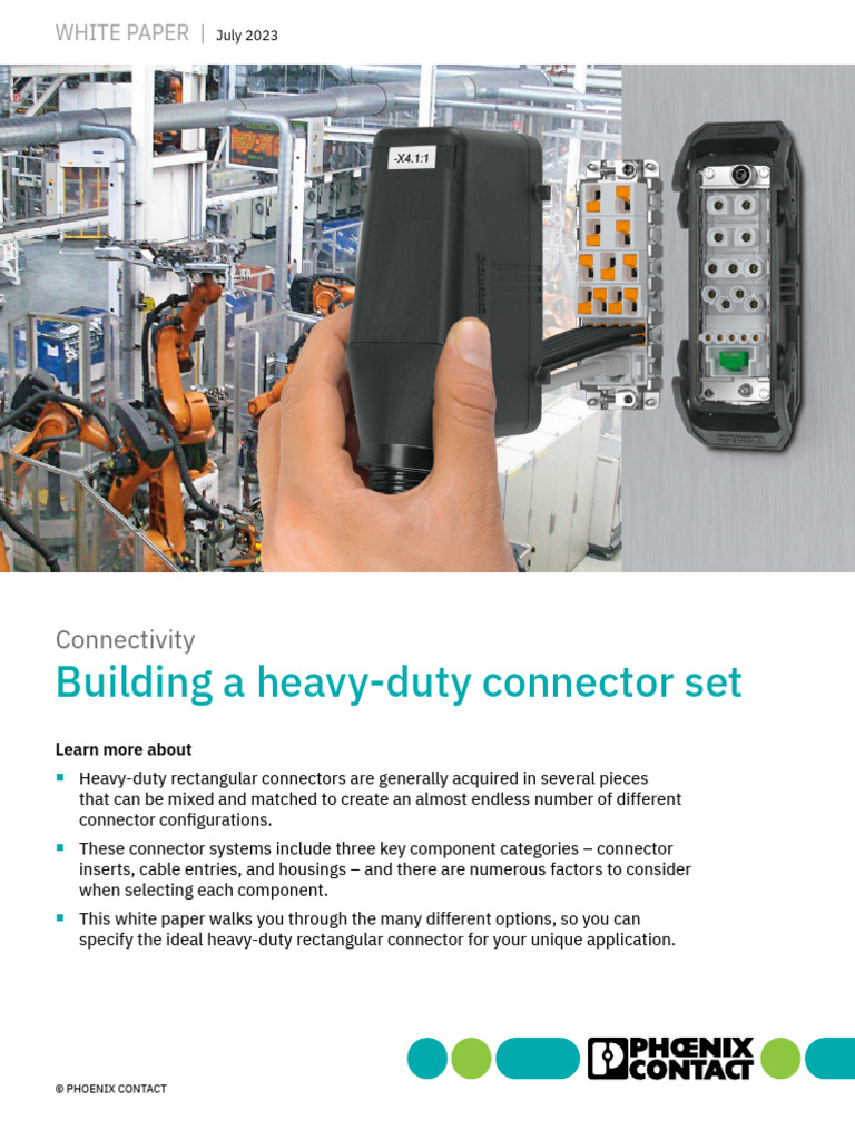 US Building A Heavy Duty Connector White Paper 20230807 U005902A | PDF ...