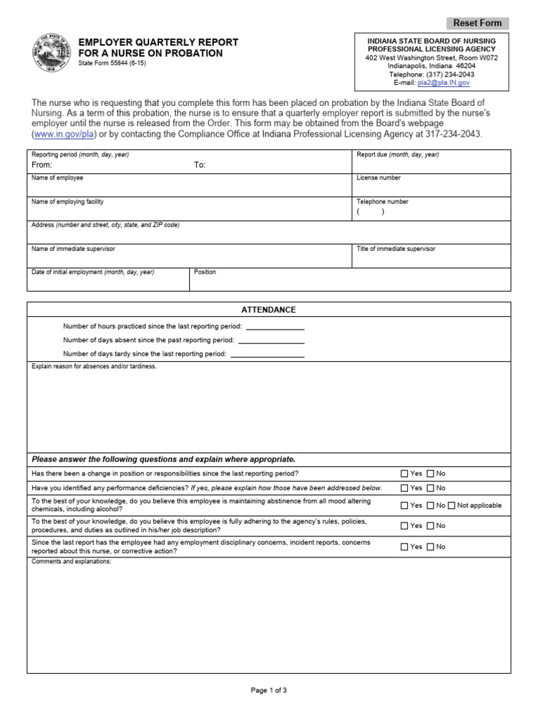 Employer Report Form Official Document1 | PDF | Nursing | Social Programs