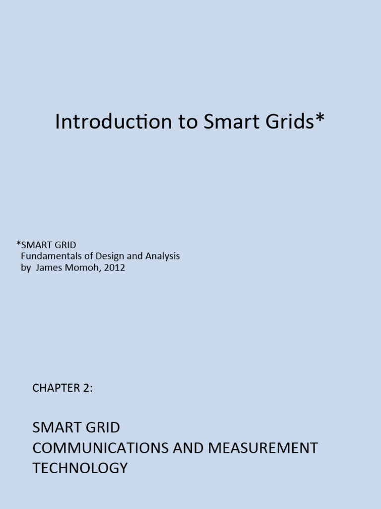 chapter-2 | PDF | Smart Grid | Electrical Grid