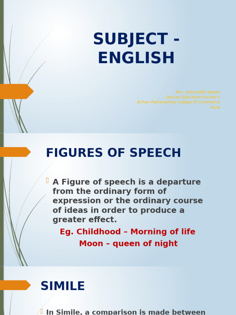 Figures of Speech Explained | PDF | Speech | Metaphor