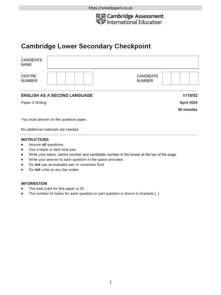 English_P2_2nd_Lang_april_2020_Sec1_solved | PDF