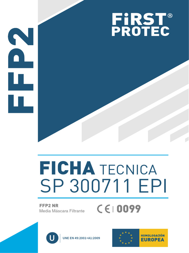 Ficha Tecnica Firstprotec FFP2 - SP 300711 | PDF