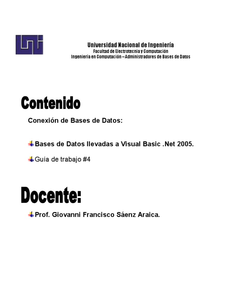 Trabajando Bases de Datos Visual Basic 2005 | PDF