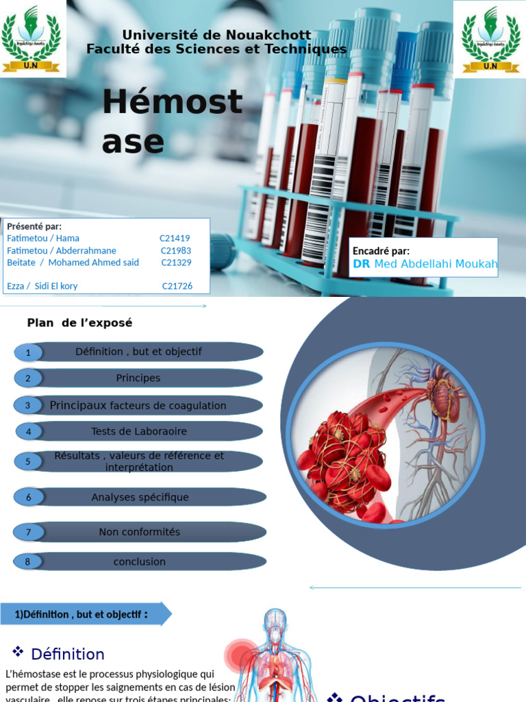 Les étapes clés de l'hémostase | PDF | Coagulation | Hémostasie