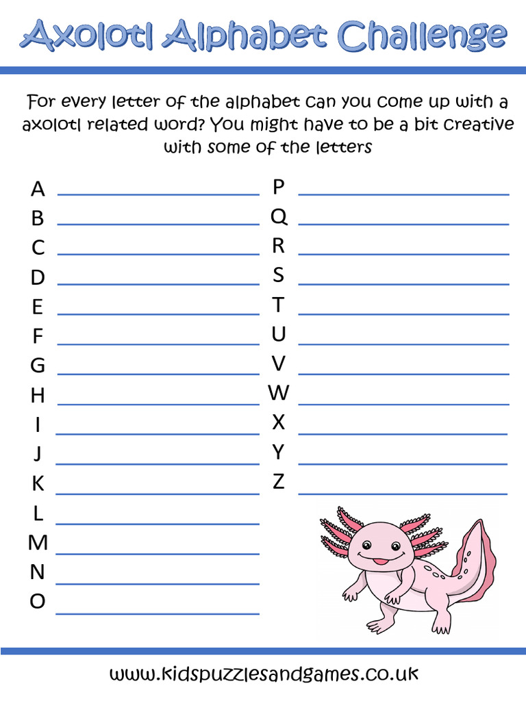 axolotl-alphabet-challenge | PDF