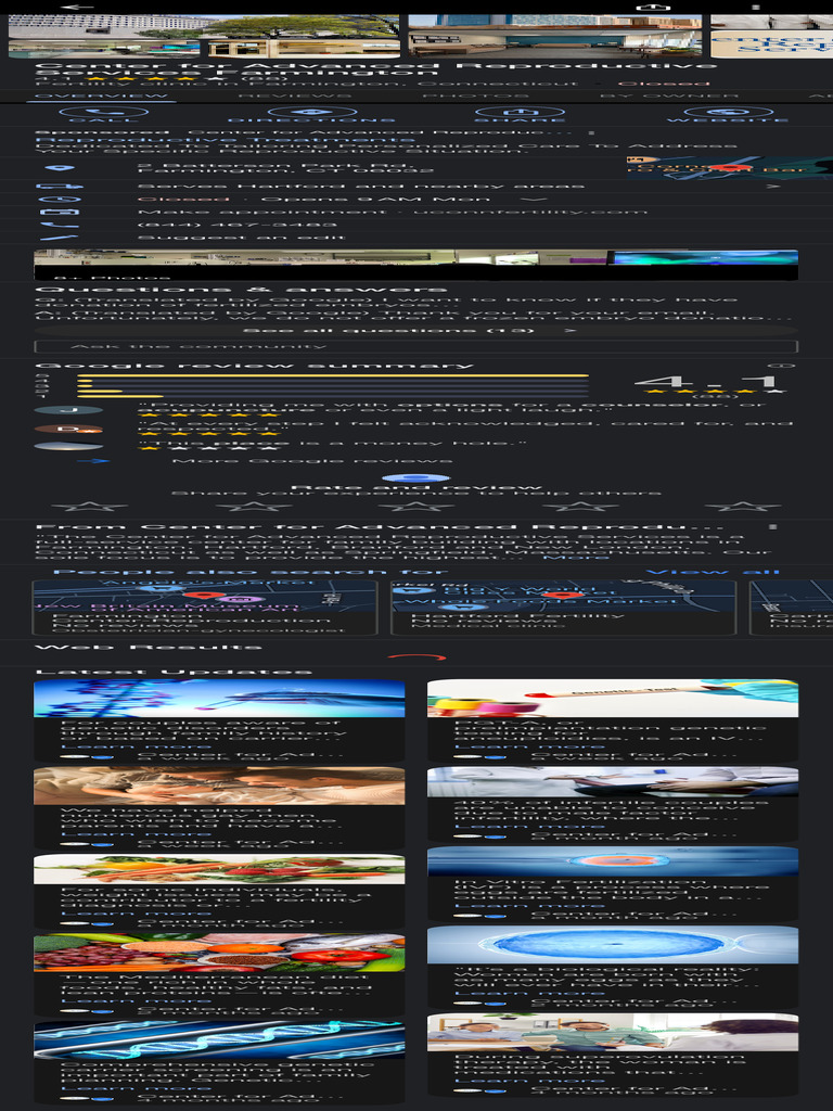 Center For Advanced Reproductive Services Farmington Farmington ...