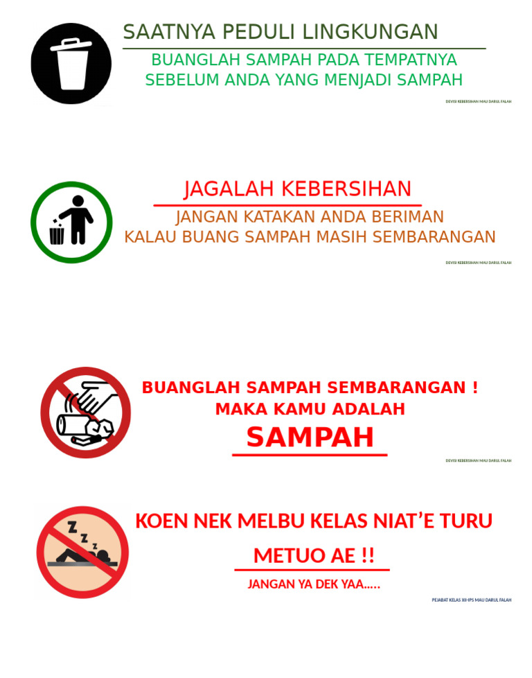 Poster Saatnya Peduli Lingkungan | PDF