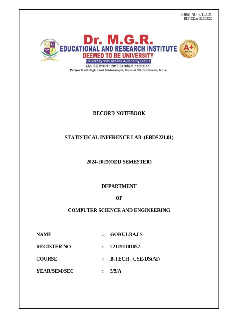 statics_inter_lab | PDF | Probability Distribution | Quartile