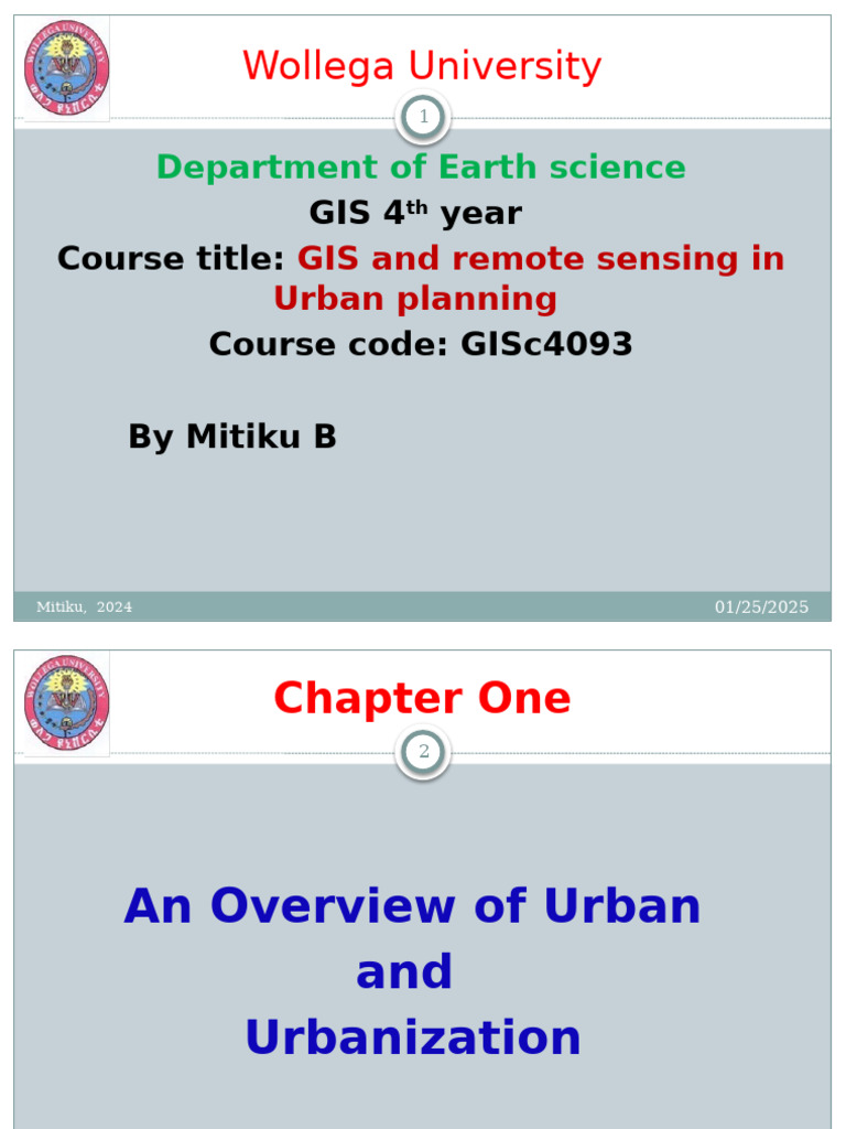 GIS & RS - Urban Planning+ | PDF | Geographic Information System | Urban Sprawl