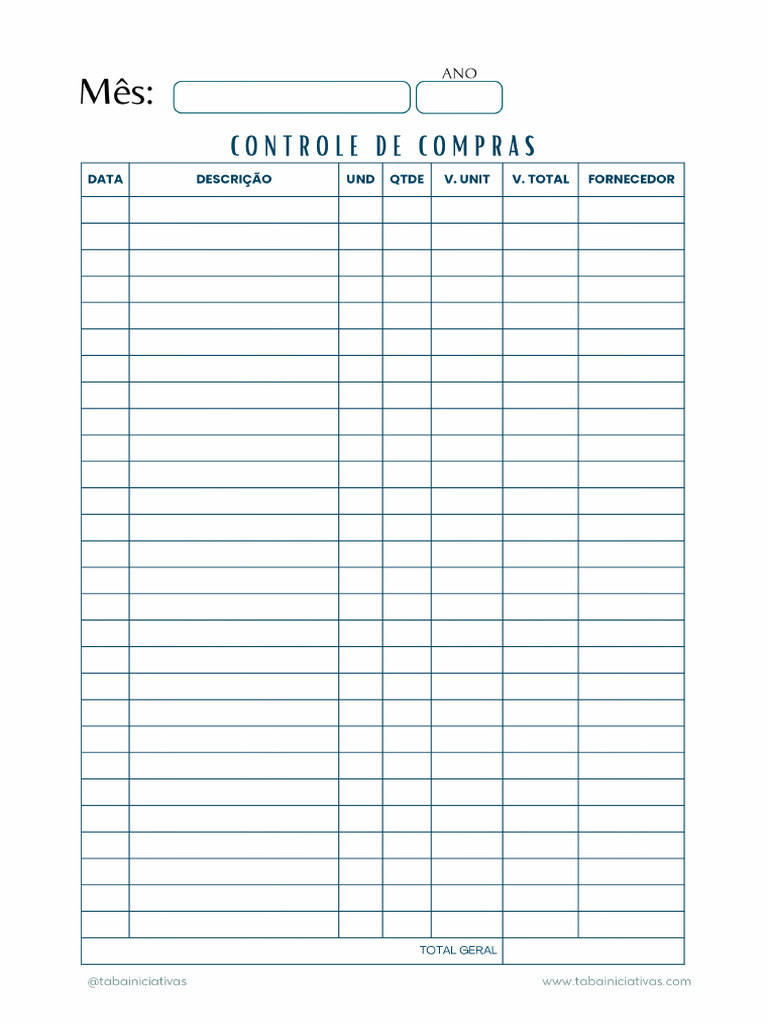 15 - Controle de Compras | PDF