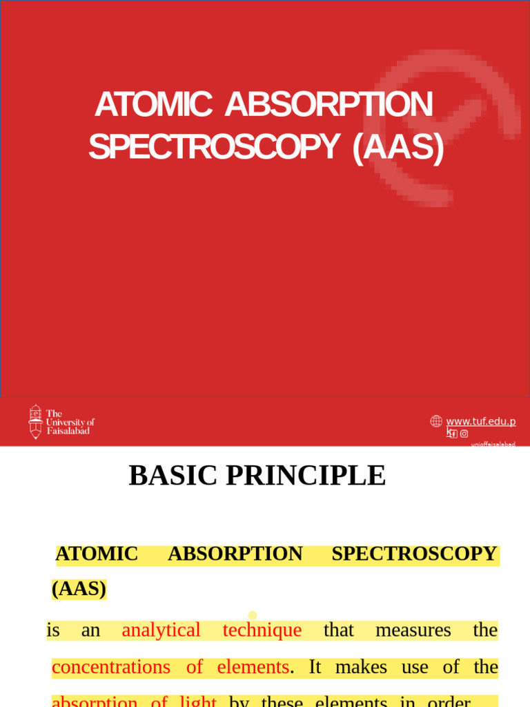 Atomic Absorption and Emission Spectroscopy (1) - 1 | PDF | Atomic Absorption Spectroscopy ...
