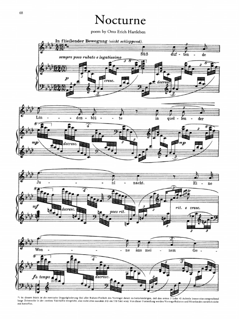 JOSEPH MARX - Nocturne | PDF