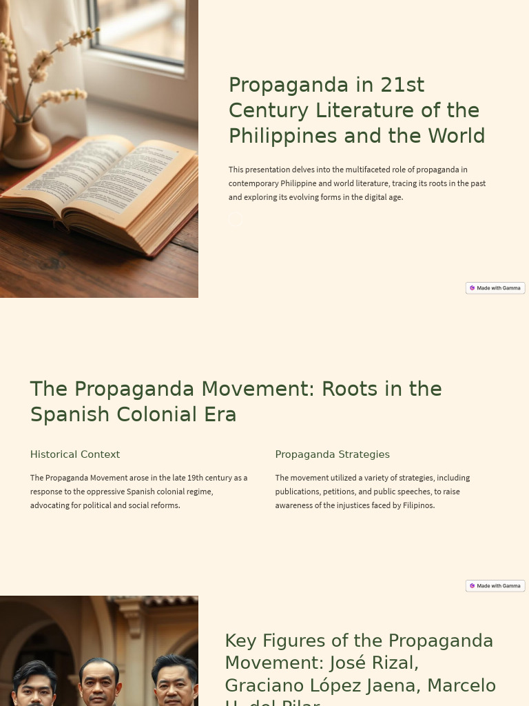 Propaganda in 21st Century Literature of The Philippines and The World ...