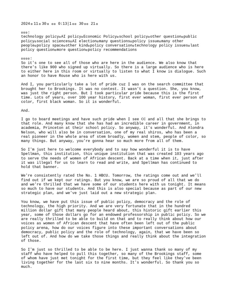 The Promise and Perils of AI Issues at Stake in The 2024 Election | PDF ...