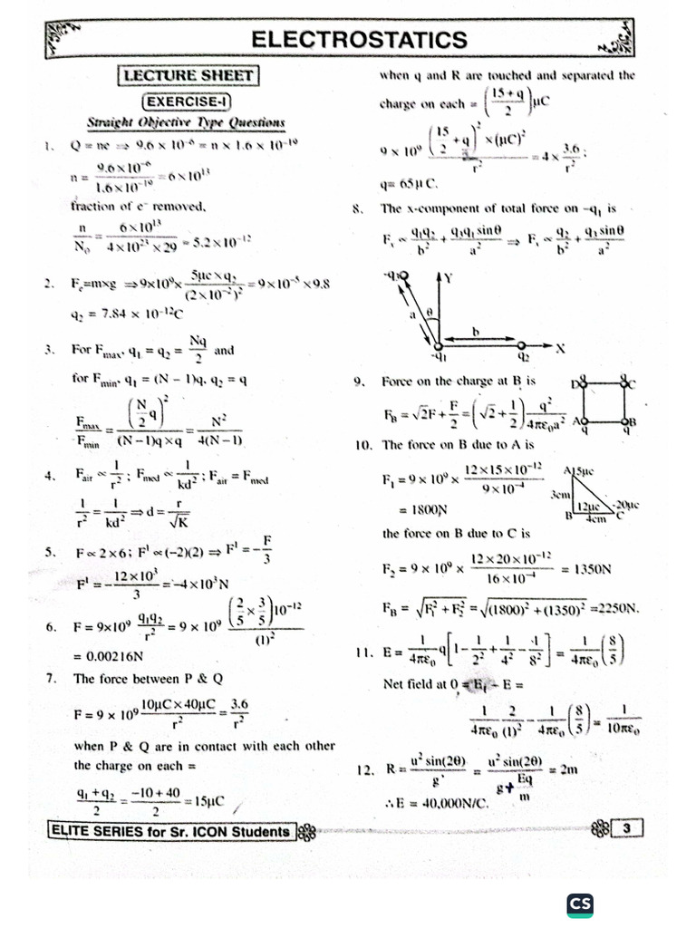 Electrostatics | PDF