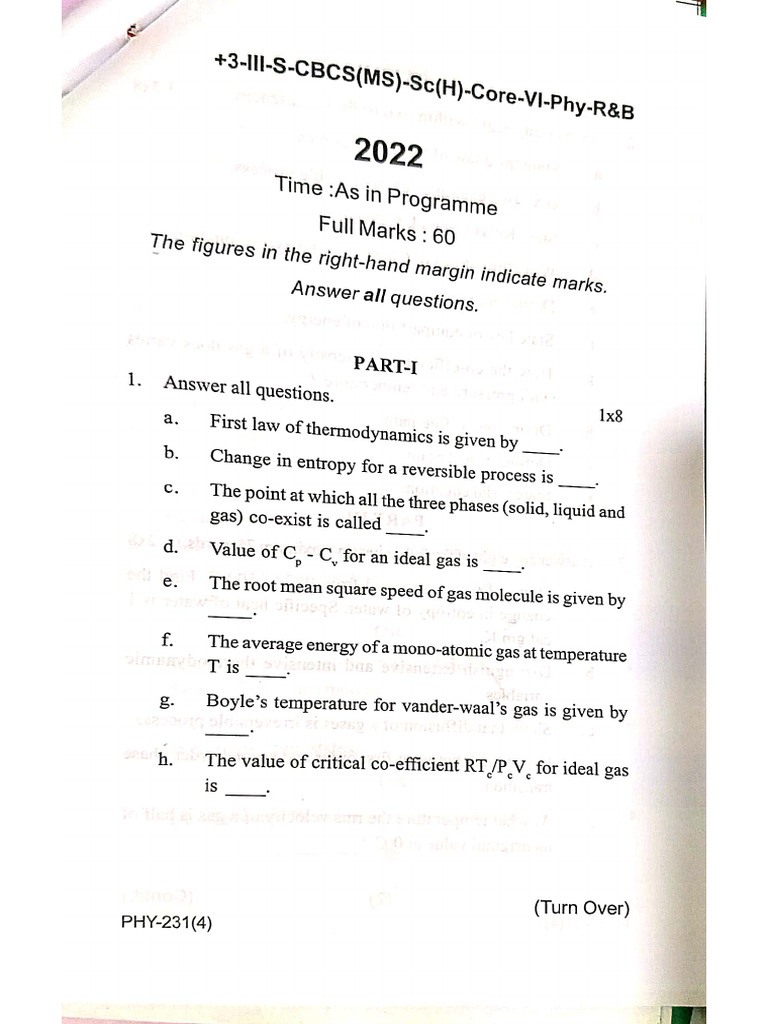 2022 (CBCS) | PDF