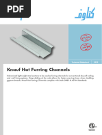 Knauf UW Profiles Technical Datasheet | PDF