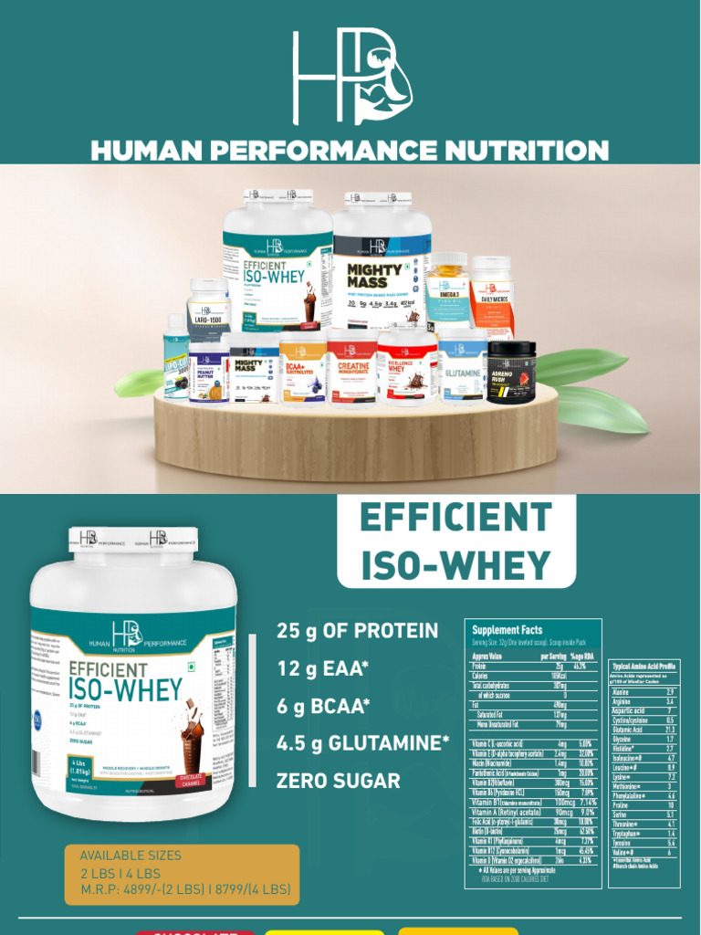 HP Nutrition Brochure | PDF | Omega 3 Fatty Acid | Nutrition Facts Label