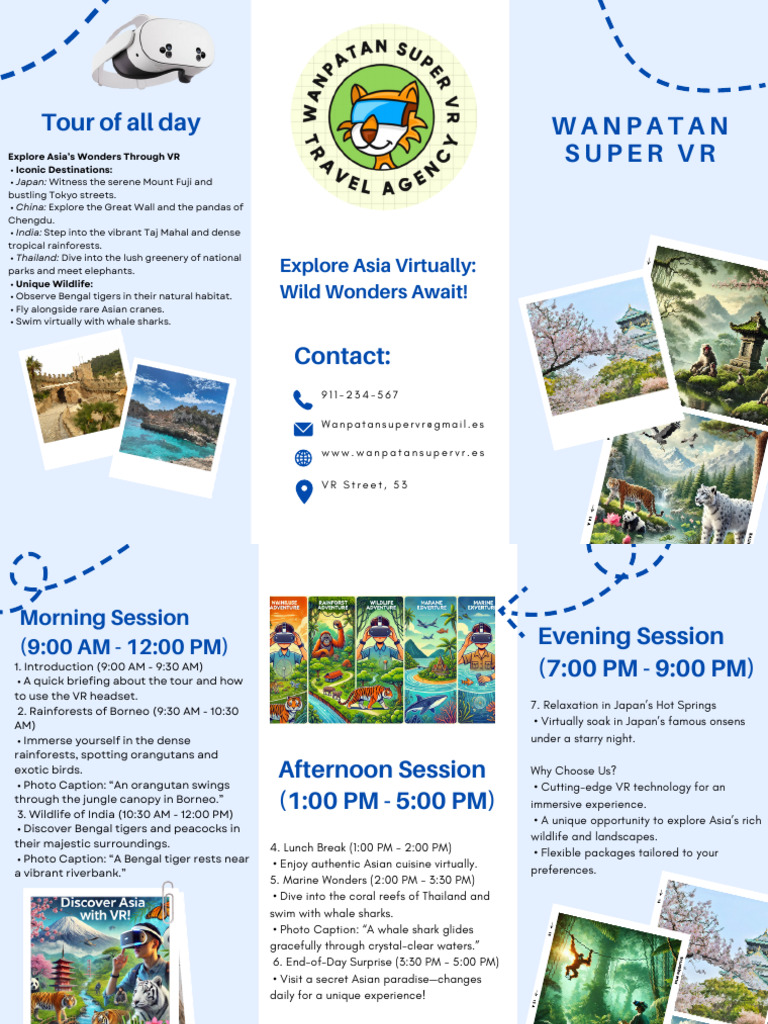 Folleto Agencia de Viajes Turismo Estético Azul | PDF