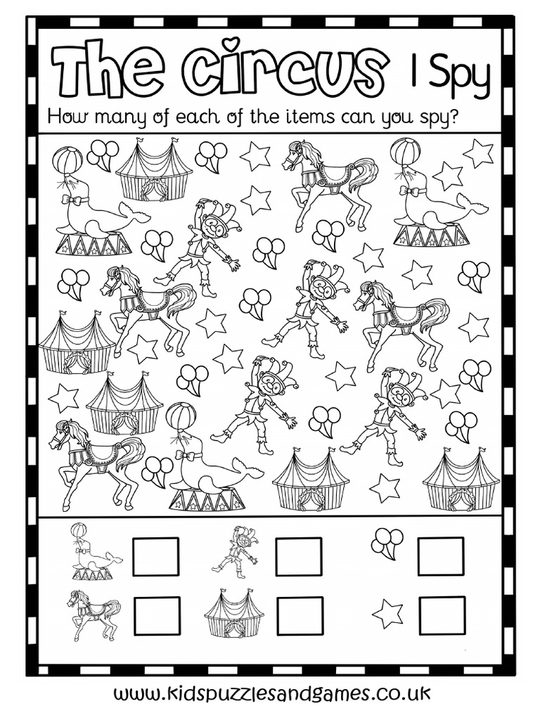 Circus I Spy Puzzle | PDF