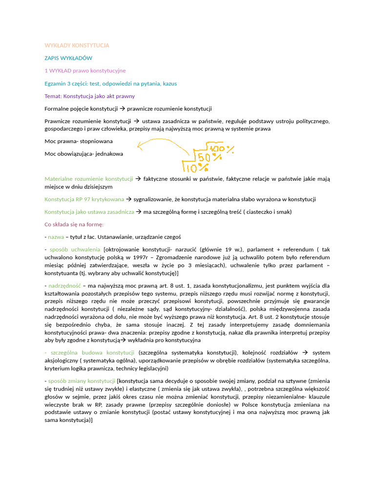 1 WYKŁAD prawo konstytucyjne | PDF