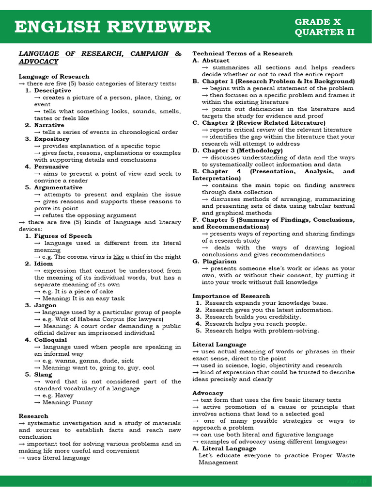 English-Reviewer-II | PDF | Linguistics