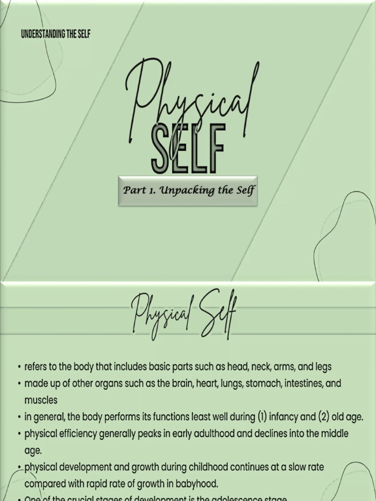 The Physical Self | PDF