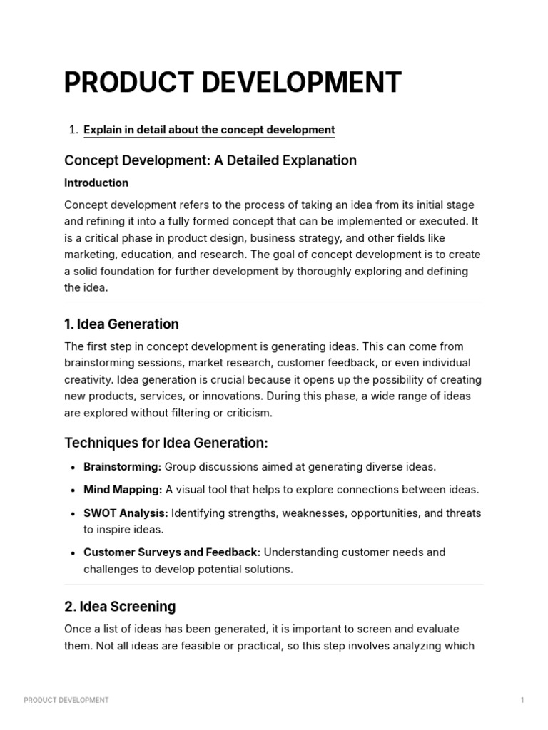 PRODUCT_DEVELOPMENT | PDF | New Product Development | Usability