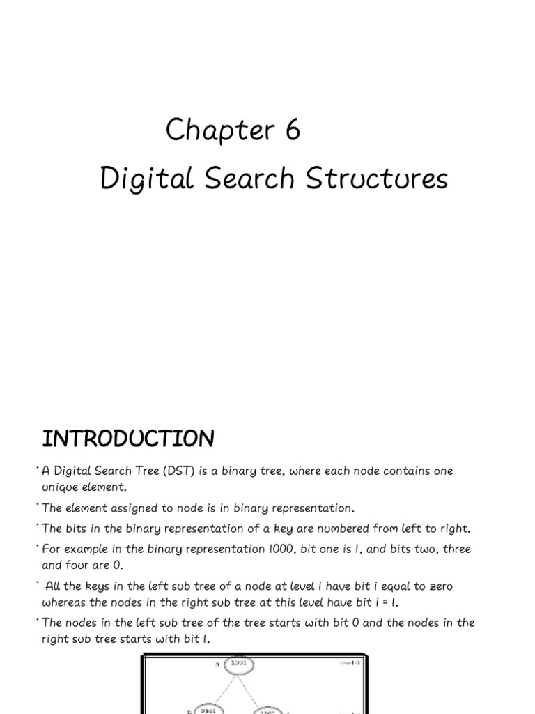 Digital Search Structures | PDF | Algorithms And Data Structures