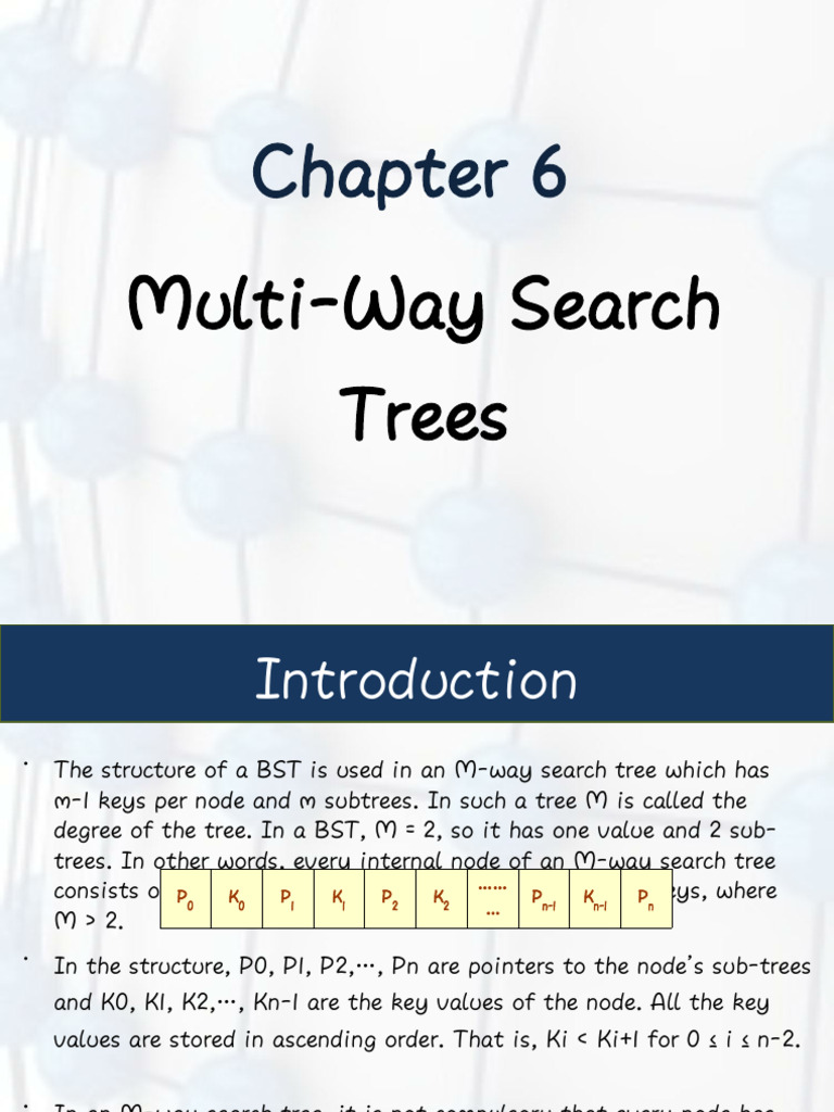 Multiway Search Trees | PDF | Algorithms And Data Structures Multiway Search Trees | PDF | Algorithms And Data Structures