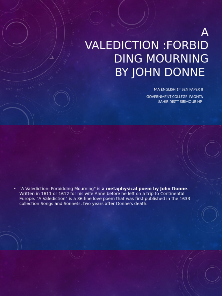 MA 1 Paper II John Donne | PDF