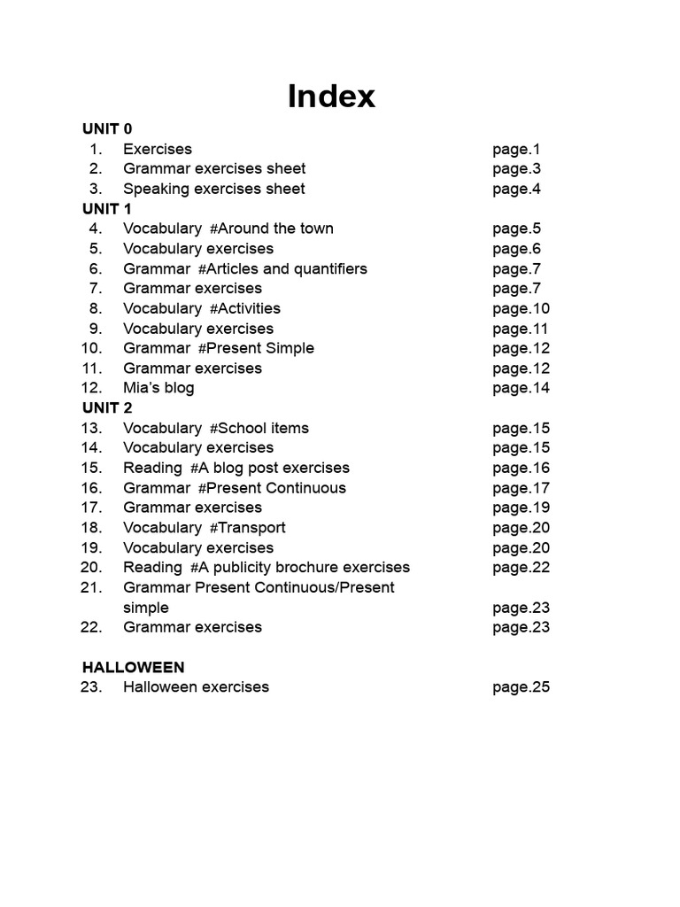 Index Ingles | PDF