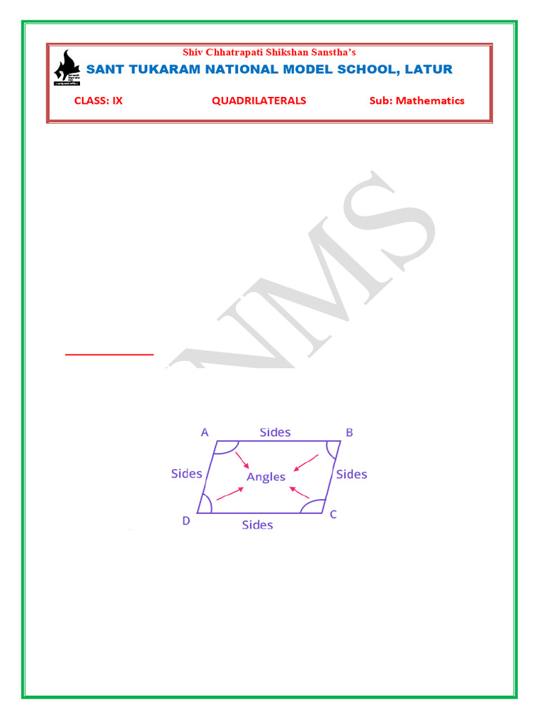 Quadrilaterals | PDF | Rectangle | Euclidean Plane Geometry