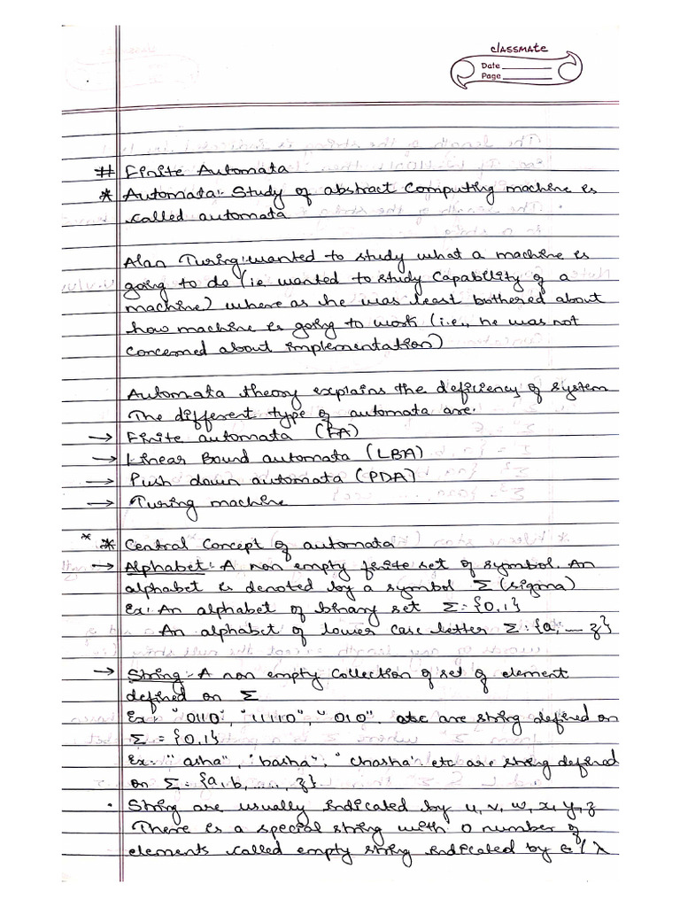 TOC (B-Section) Notes | PDF