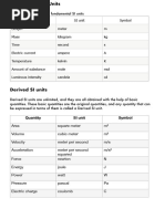 Comprehensive SI Units List | PDF | International System Of Units ...