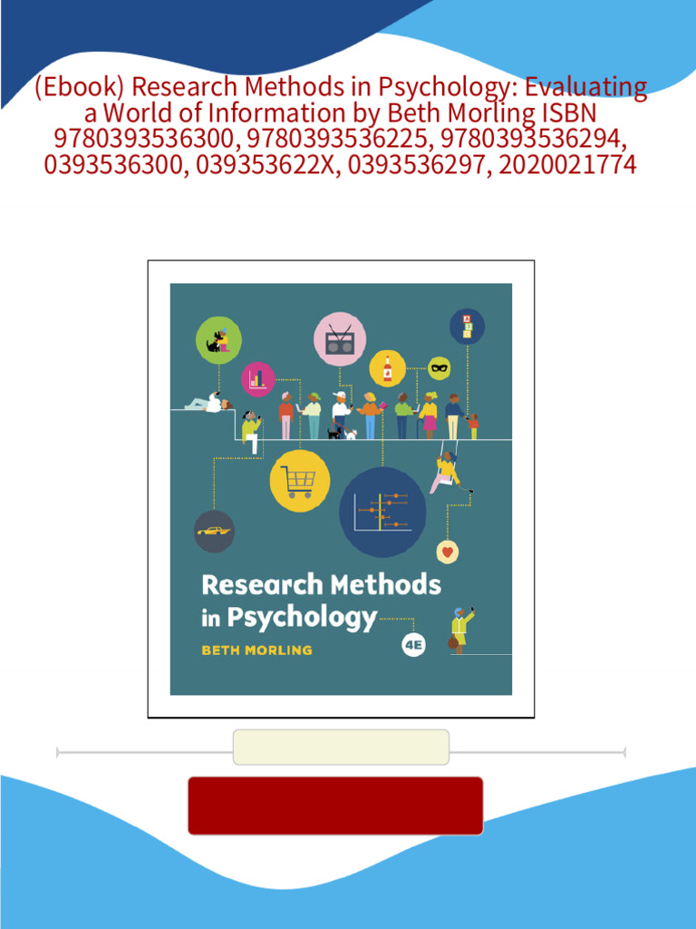 Download ebooks file (Ebook) Research Methods in Psychology: Evaluating a World of Information ...