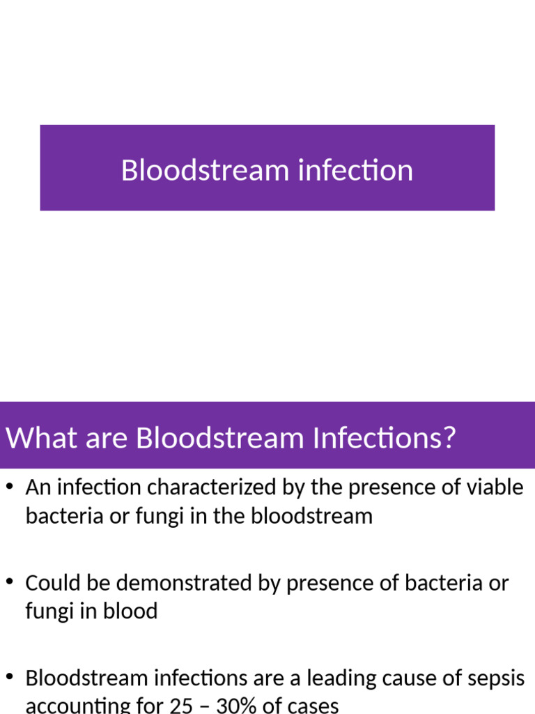Bloodstream Infections 21 | PDF | Infection | Streptococcus