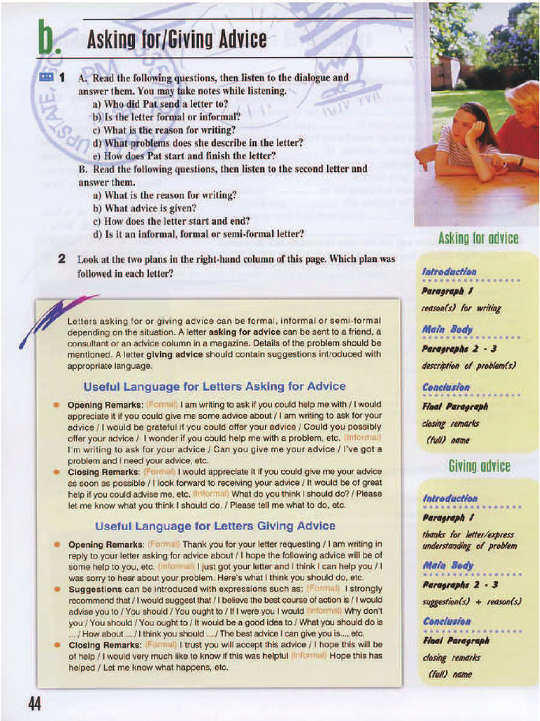 Asking For - Giving Advice - Successful Writing Upp | PDF