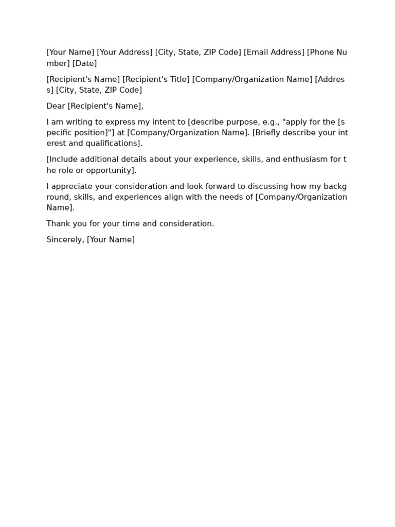 Letter of Intent Day 1and2 (1) | PDF