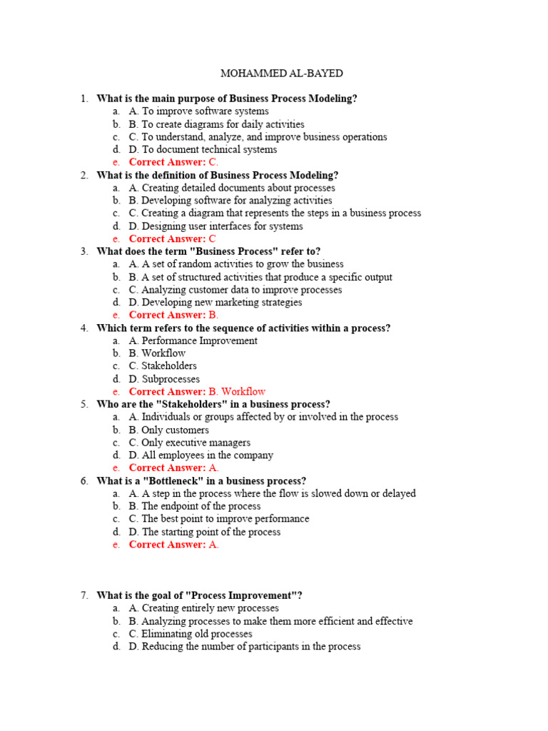 Business Process Modelling MA | PDF | Business Process | Systems ...