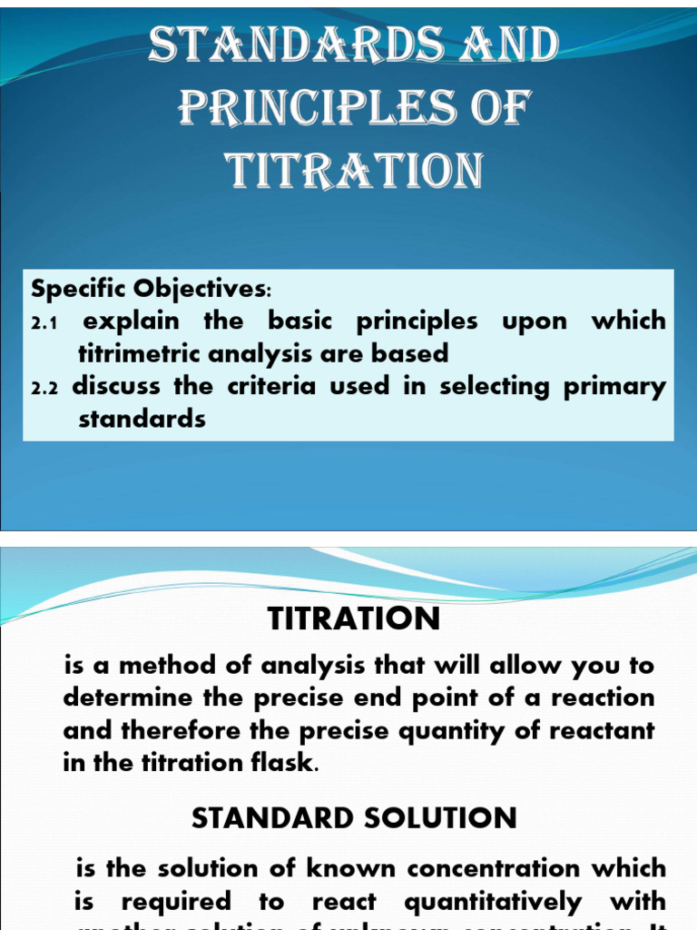 INTRO TITRATION | PDF | Titration | Chemistry