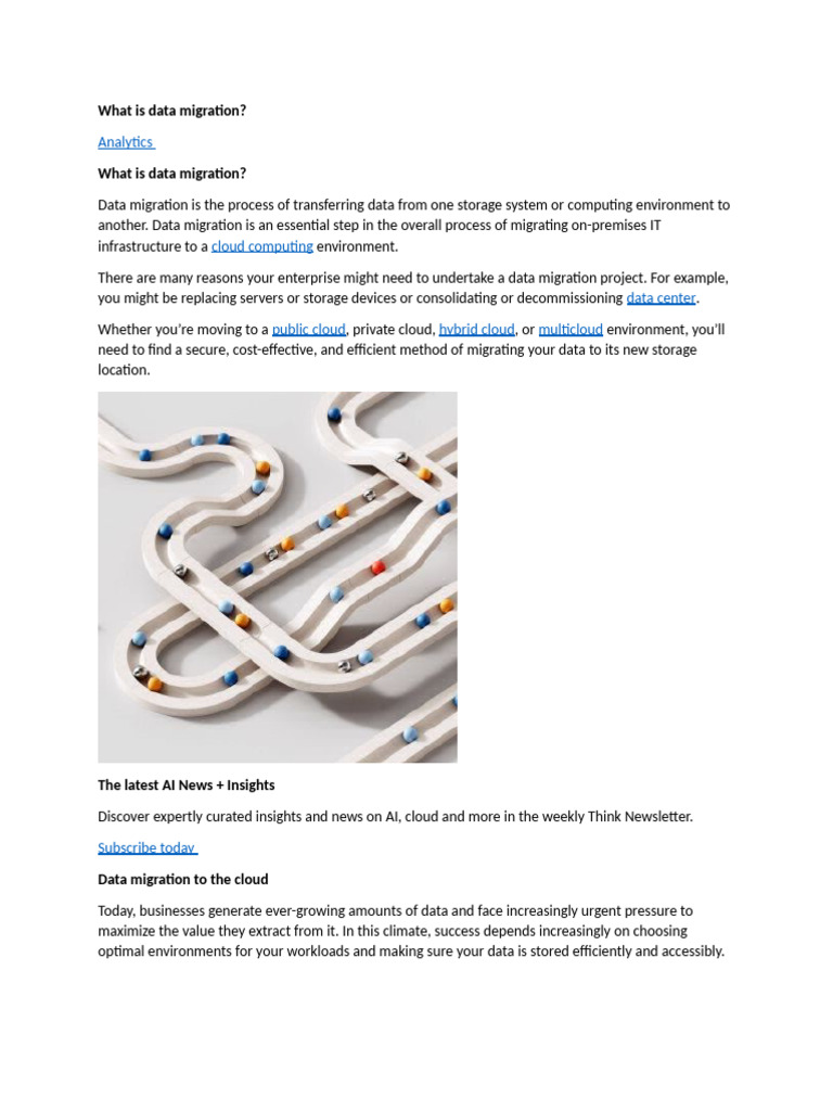 What is data migration | PDF
