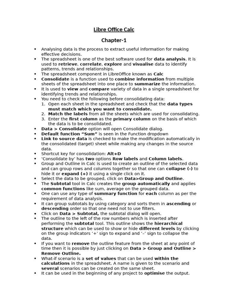 Libre Office Calc | PDF | Spreadsheet | Macro (Computer Science)