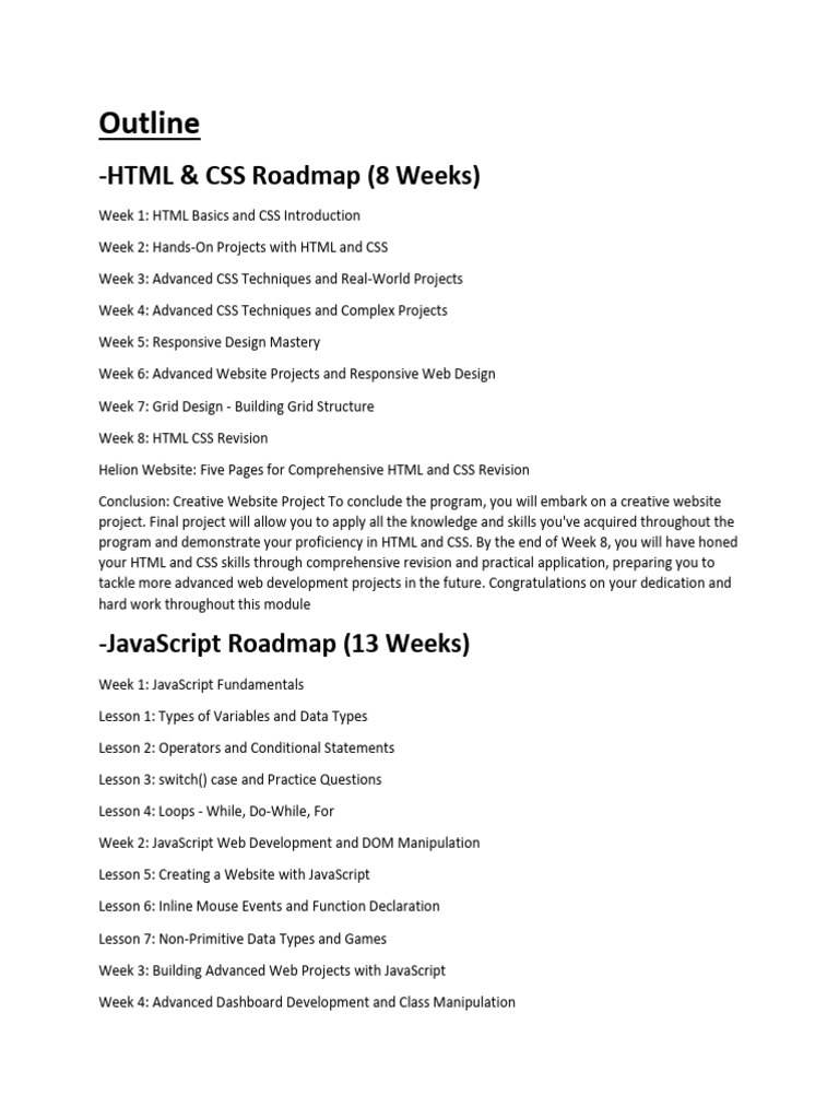 Outline pdf | PDF | Java Script | Computing Outline pdf | PDF | Java Script | Computing