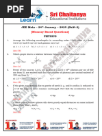 Dakshana Sample Paper 5 | PDF | Mole (Unit) | Physics
