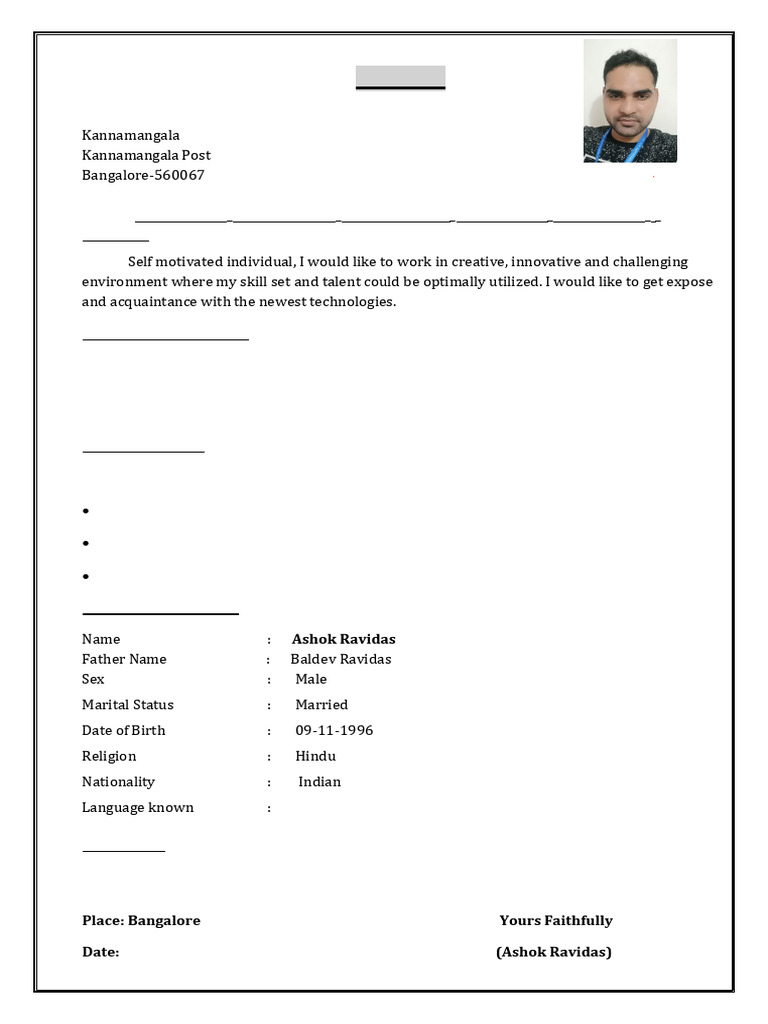 ASHOK- RESUME Copy | PDF