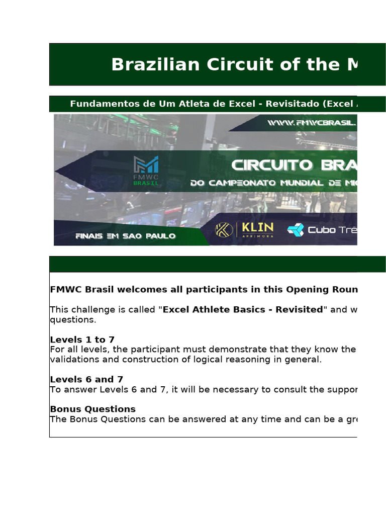 01 Excel Athlete Basics Revisited by Klinsmann Langhanz Ayubpk | PDF | Incremental Computing ...